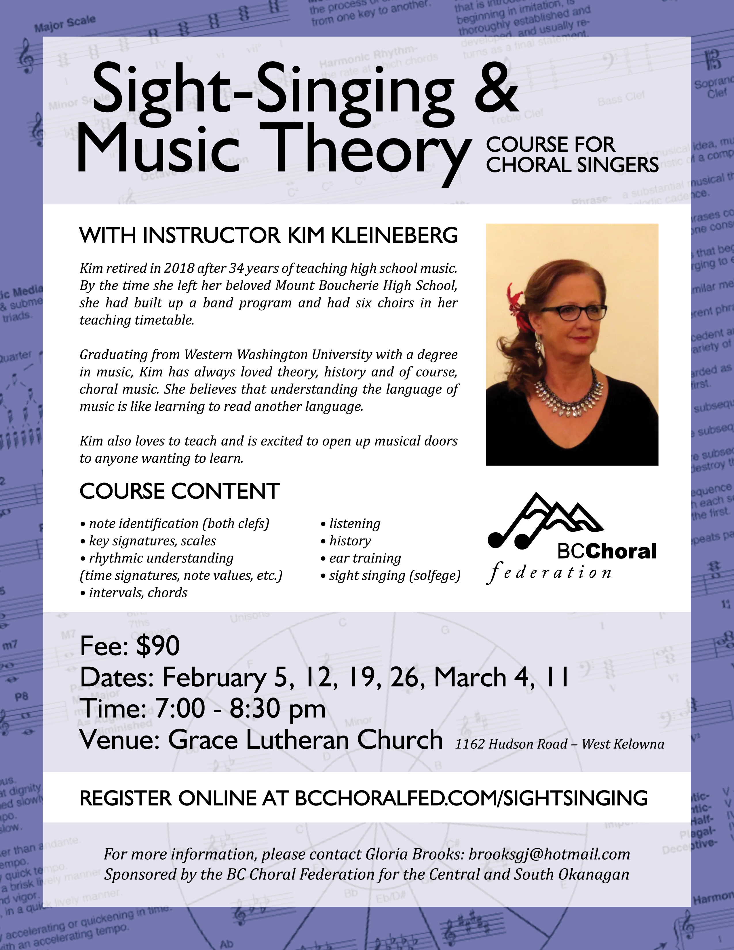 Sight Singing Music Theory Course For Choral Singers BC Choral Sight Singing Music Theory Course For Choral Singers BC Choral